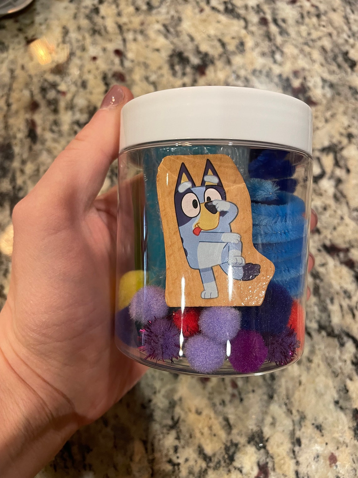 Bluey & Friends Playdough Jars/ Party Favors - Etsy