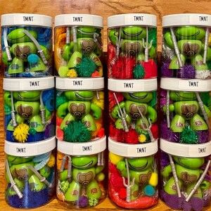 Teenage Mutant Ninja Turtles Playdough Jars/ Party Favors - Etsy