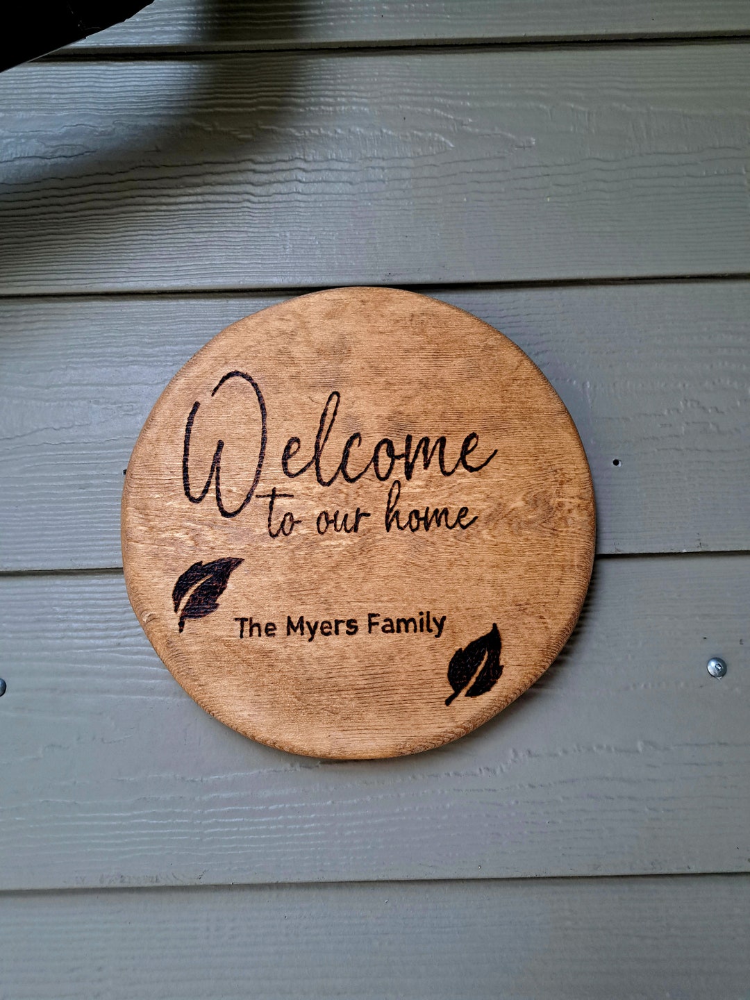 Personalized/custom Welcome Wood Burning - Etsy