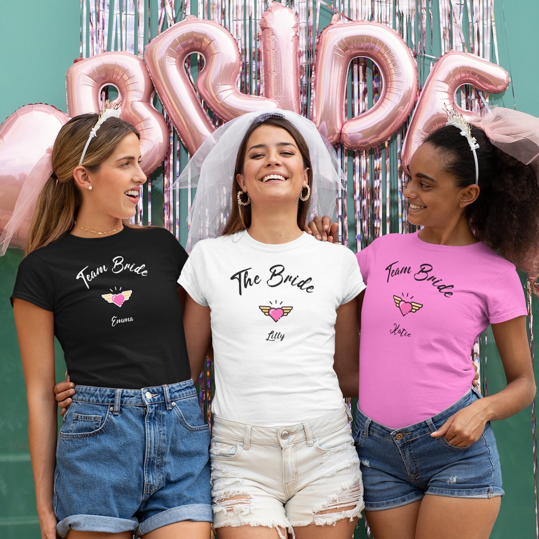 PERSONALISED HEN DO Party Soft T Shirts, Customisable Group ...