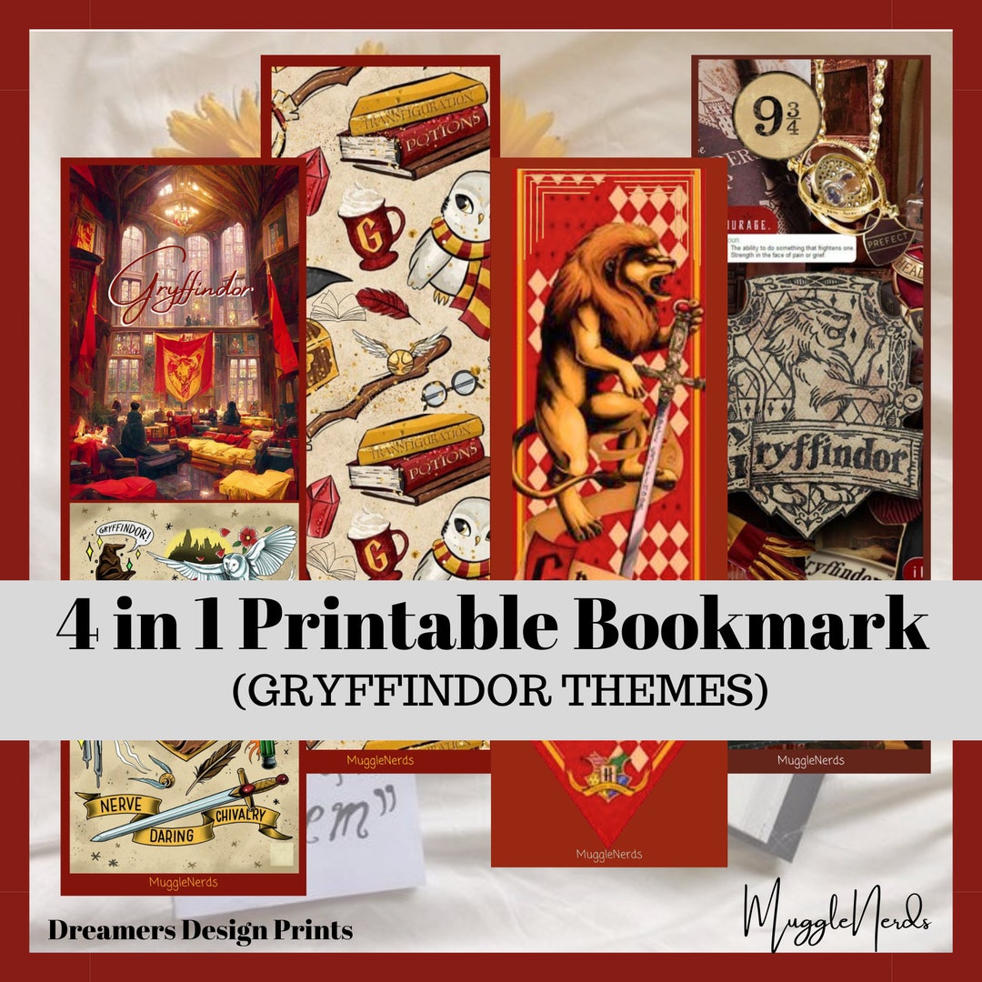 4 in 1 Printable Bookmark Collection for Art & Journaling for Magic ...