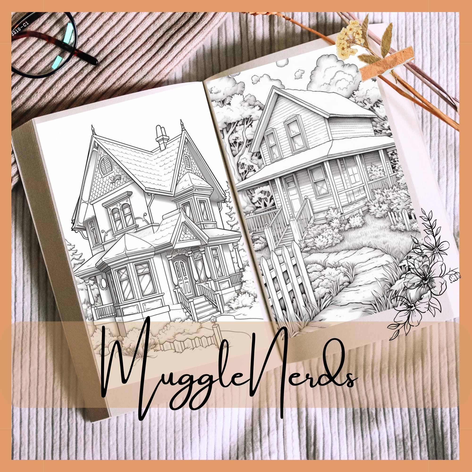 60 Pages Printable Coloring Book Collection for Art & Therapy - Etsy