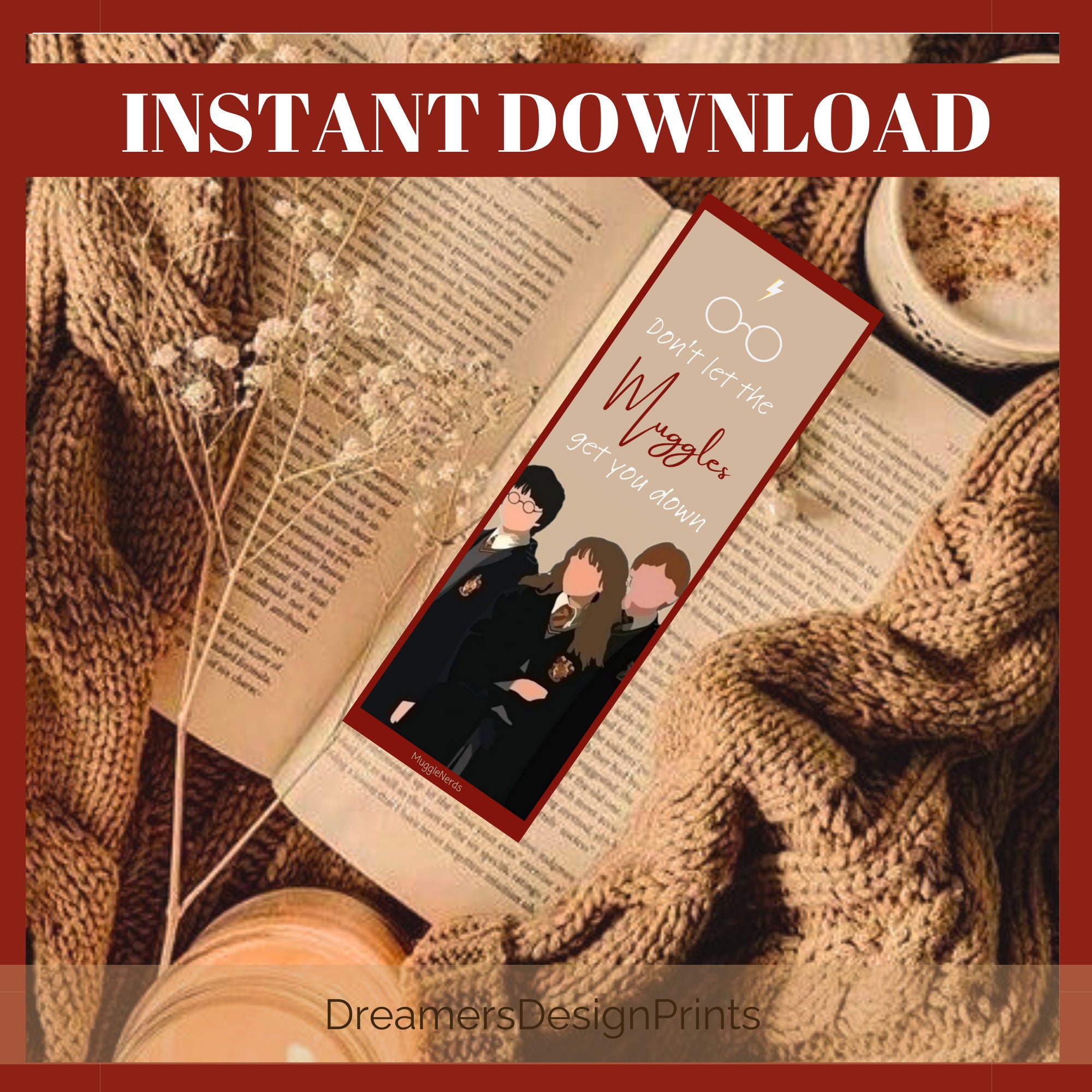 20 in 1 Printable Bookmarks Ready-to-print A4 Sheet (PDF) Magic School ...