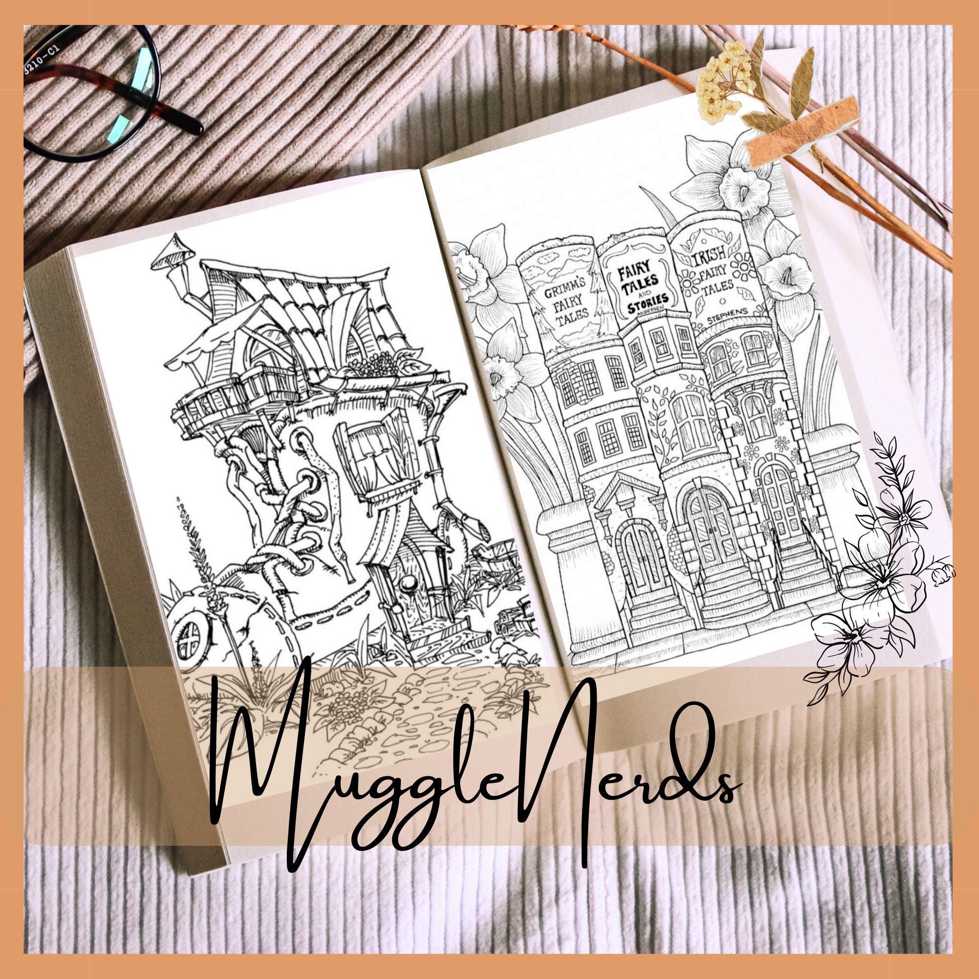 60 Pages Printable Coloring Book Collection for Art & Therapy - Etsy