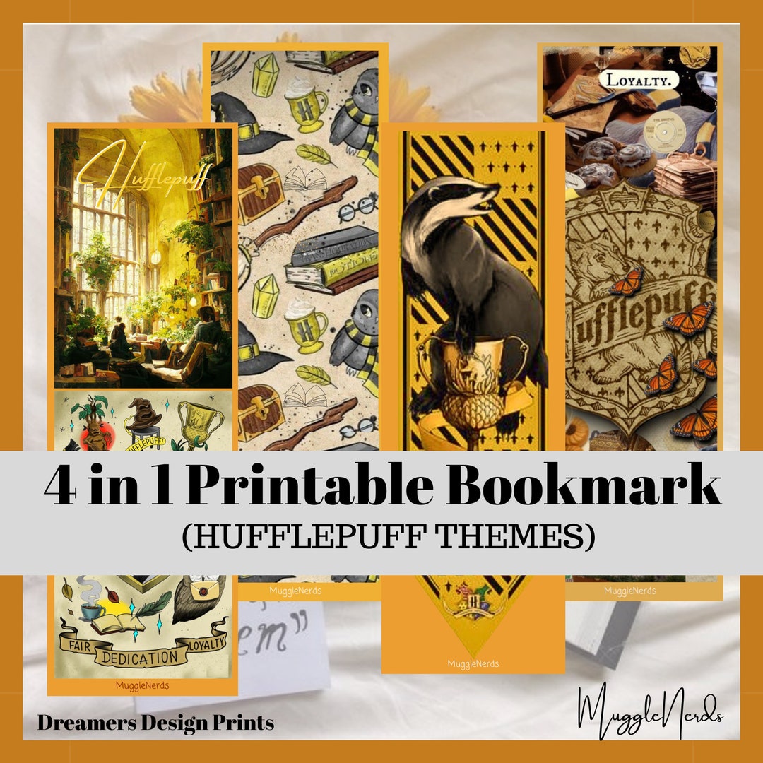 4 in 1 Printable Bookmark Collection for Art & Journaling for Magic ...