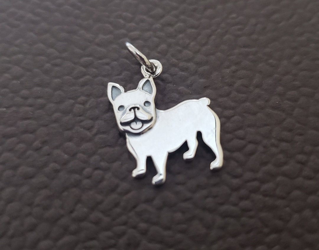French Bulldog Charm Dog Puppy Charm Name Engravable Animal Jewelry ...