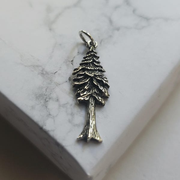 Pine Tree Pendant - Etsy