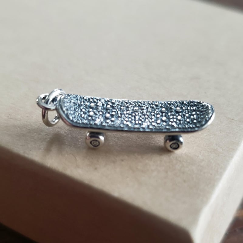 Skateboard Charms Silver - Etsy