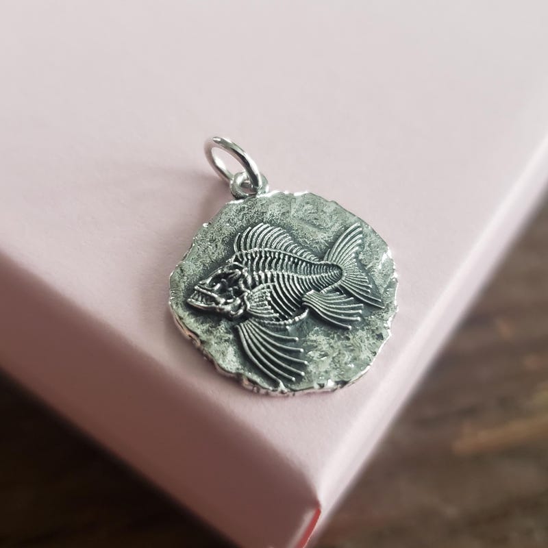 Fossil Plant Pendant - Etsy