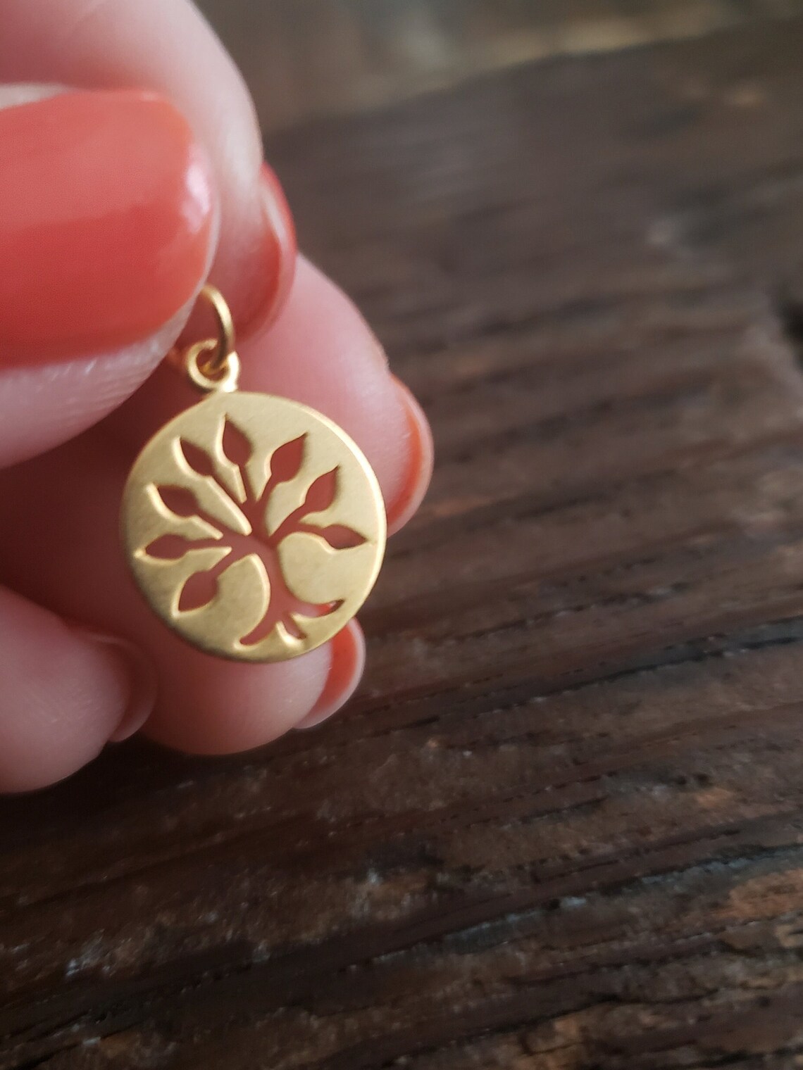 Gold Openwork Tree of Life Charm Generations Jewelry Gift Family Tree ...