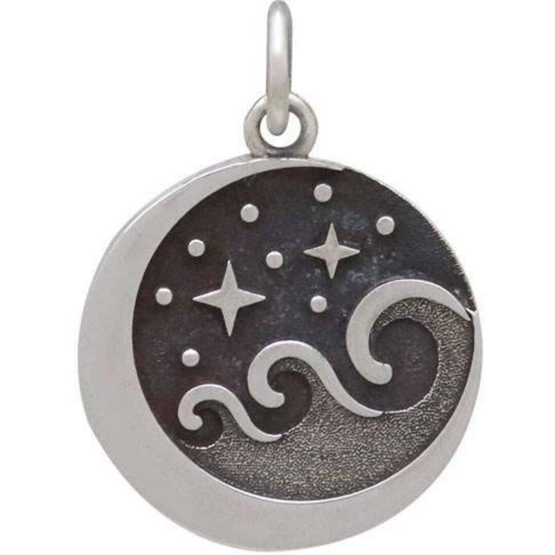 Starry Night Sky Wave Charm Twinkle Star - Etsy