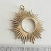 Bronze Gold Spikey Sun Pendant, Warmth of Sun Charm Sunlight Sunburst ...