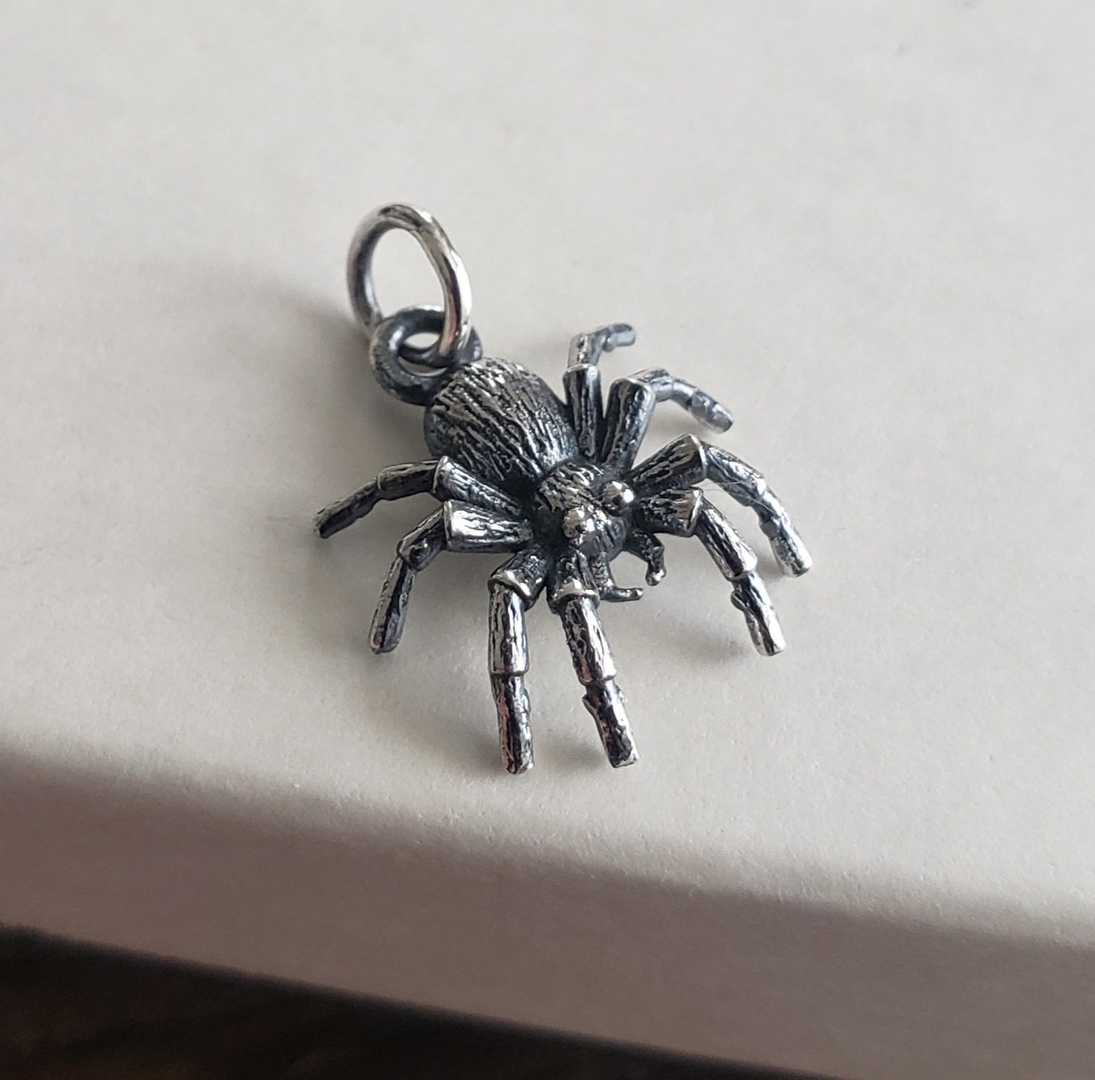 Small Sterling Silver Spider Charm Insect Bug Charms, Halloween ...