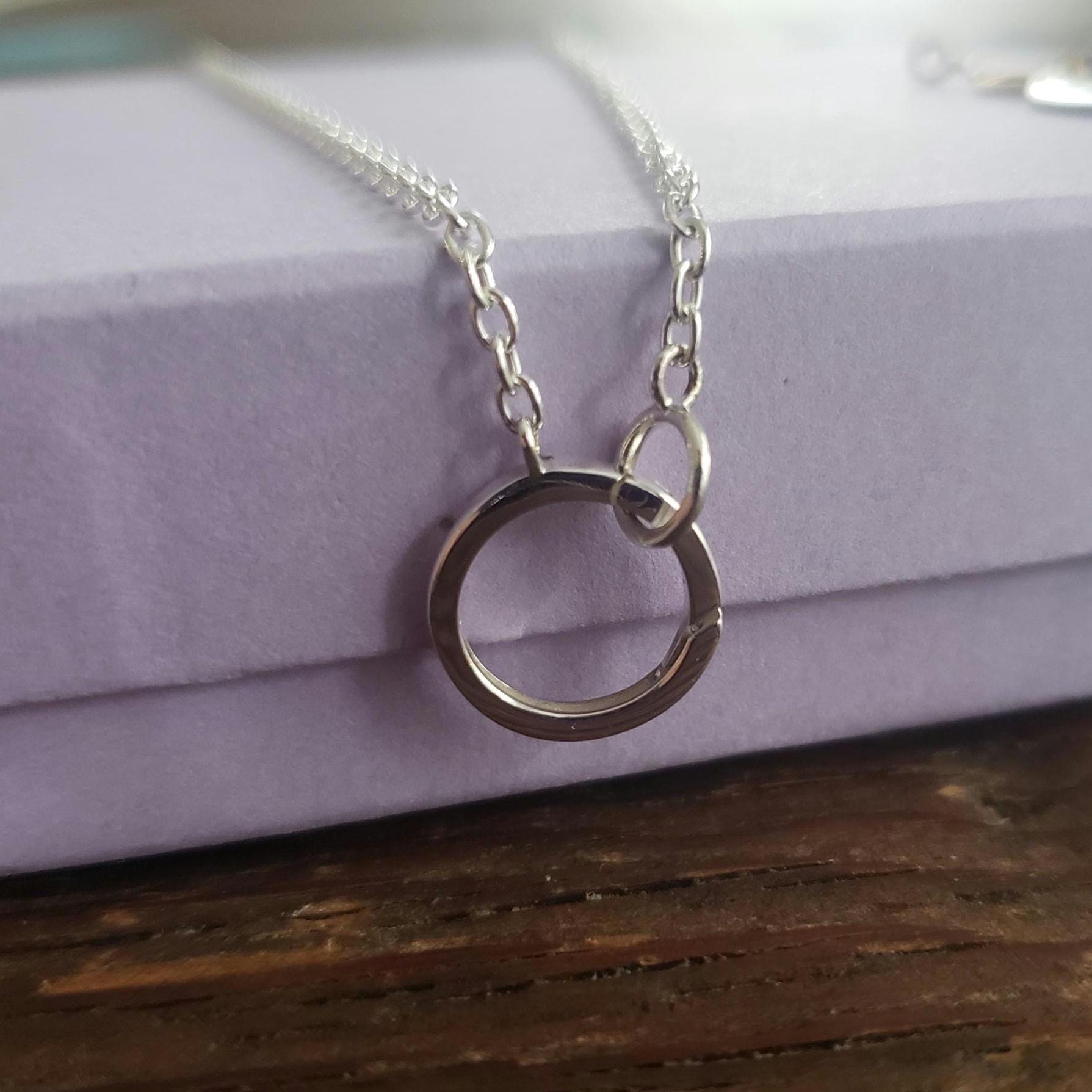 925 Sterling Silver Chain With Charm Holder. Great for Hanging Charms ...