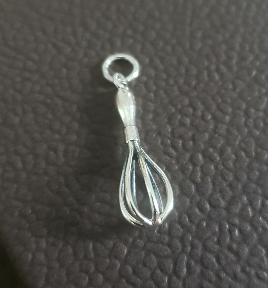 Fun Hobby Sterling Silver Whisk Charm Cooking Lover, Pastry Chef, Food ...