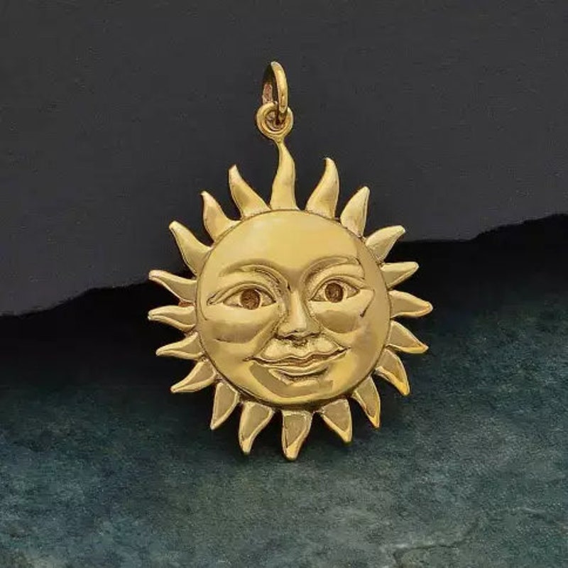 Sun Charm - Etsy