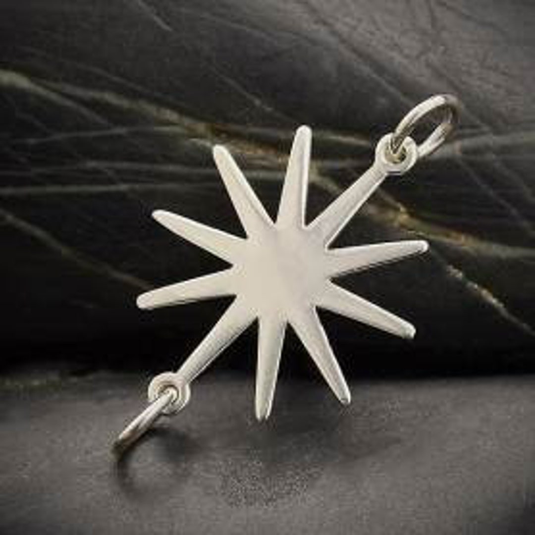 Bronze Sun Link Pendant Warmth of Sun Charm Sunlight Sunburst Pendant ...