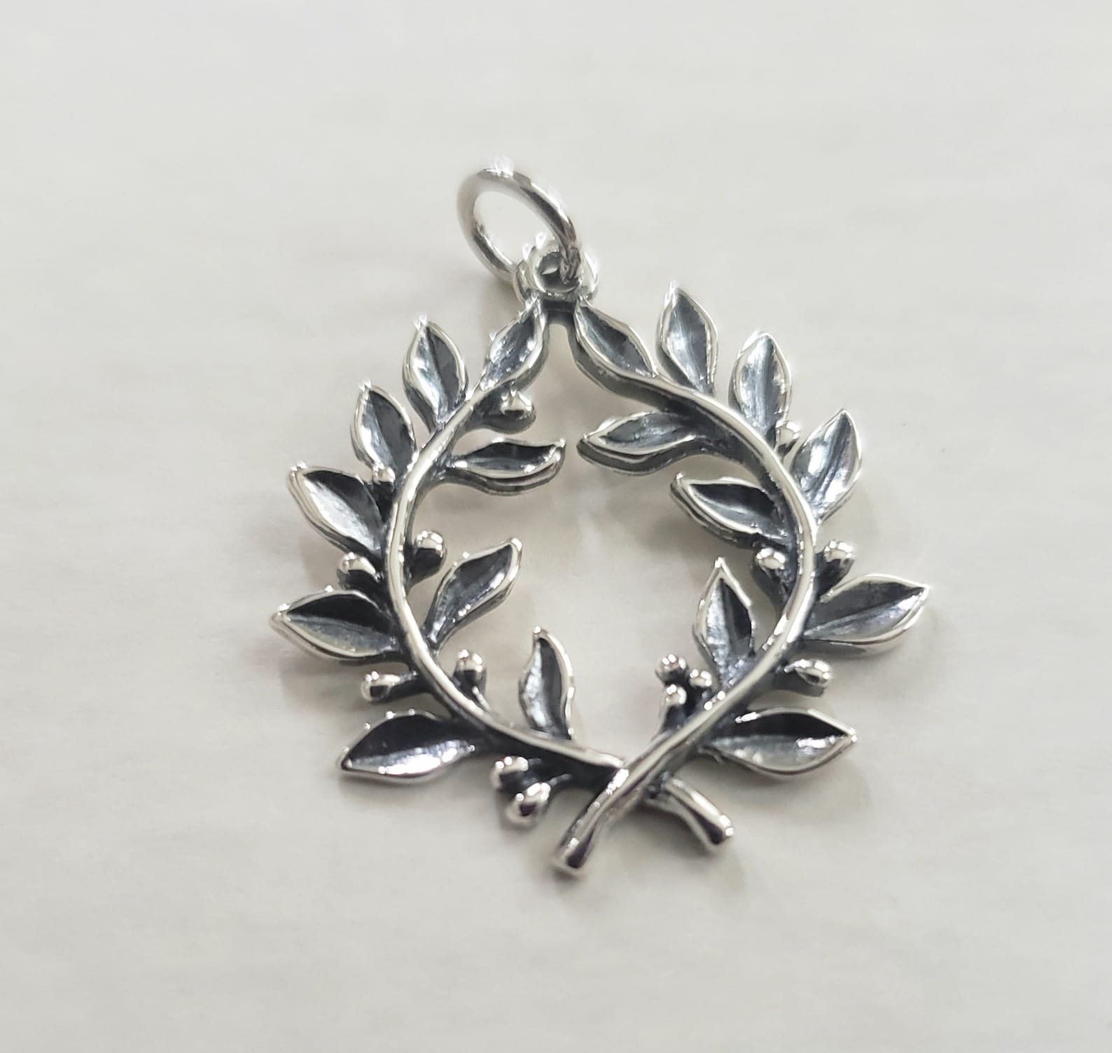 Bronze Gold Laurel Wreath Pendant, Honor Recognition Celebration ...