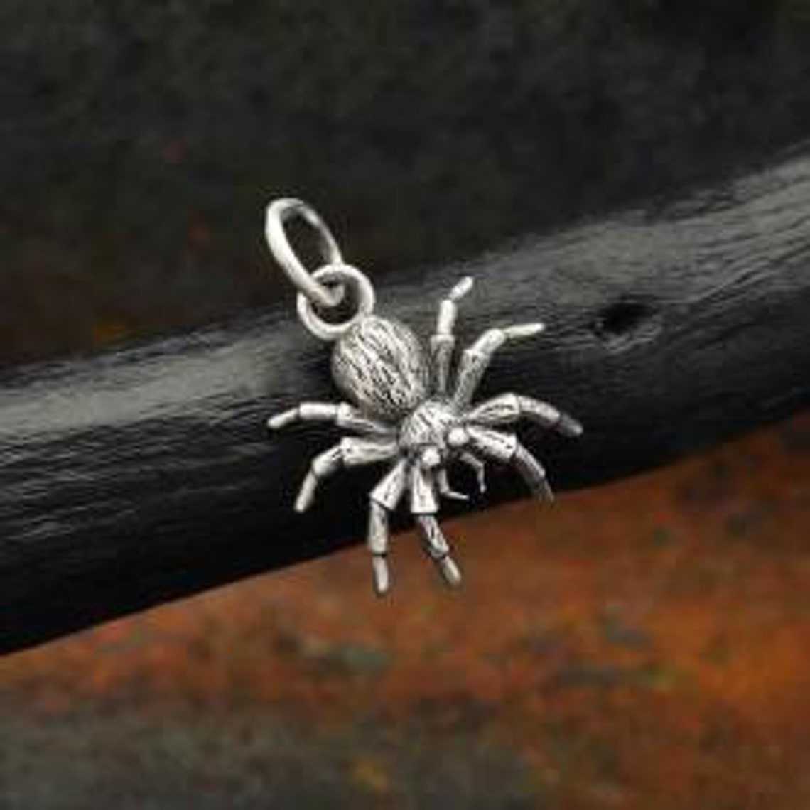 Small Sterling Silver Spider Charm Insect Bug Charms, Halloween ...