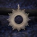 Sterling Silver Spikey Sun Pendant, Warmth of Sun Charm Sunlight ...