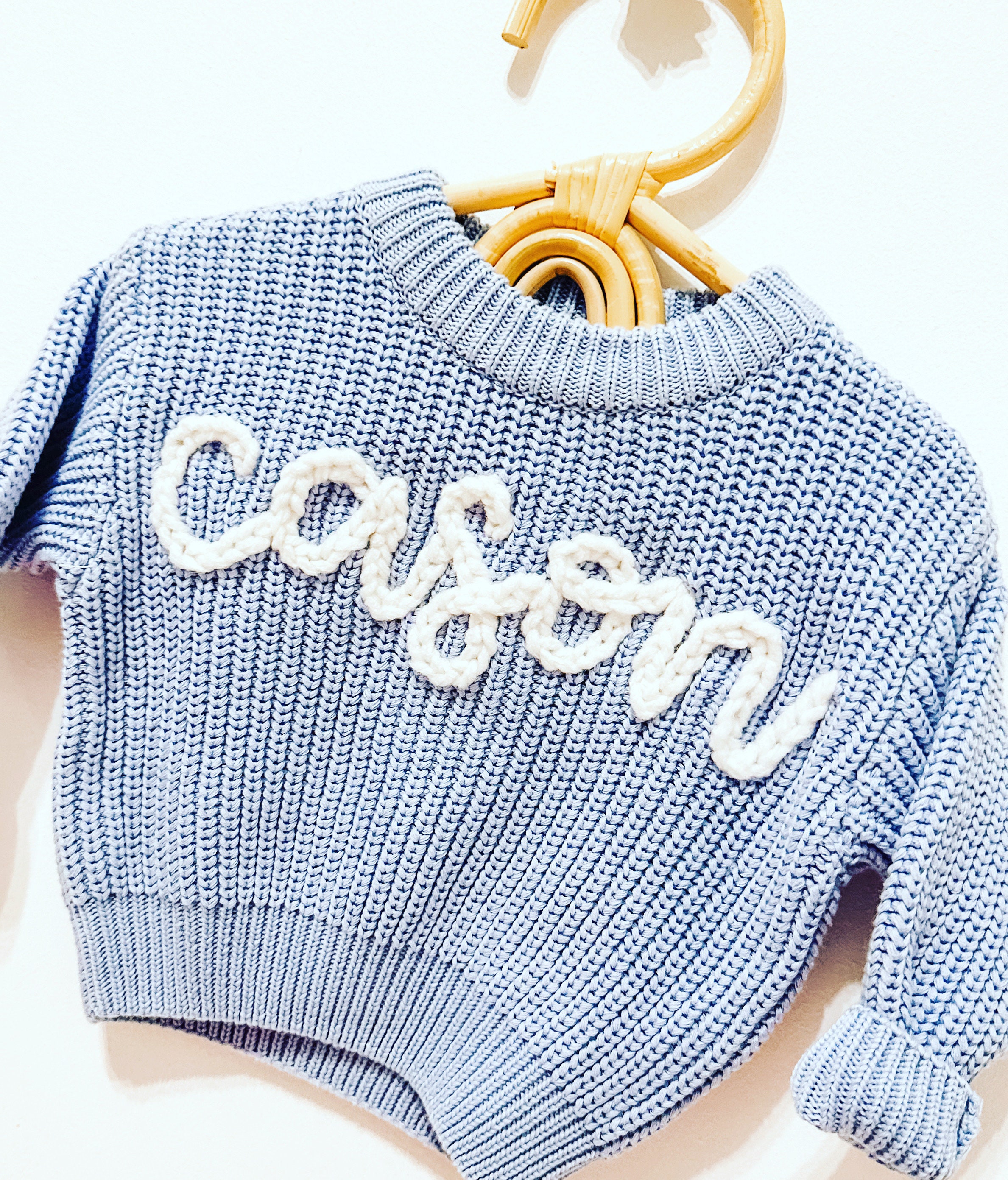 Personalized Hand Embroidered Baby and Toddler Sweaters - Etsy