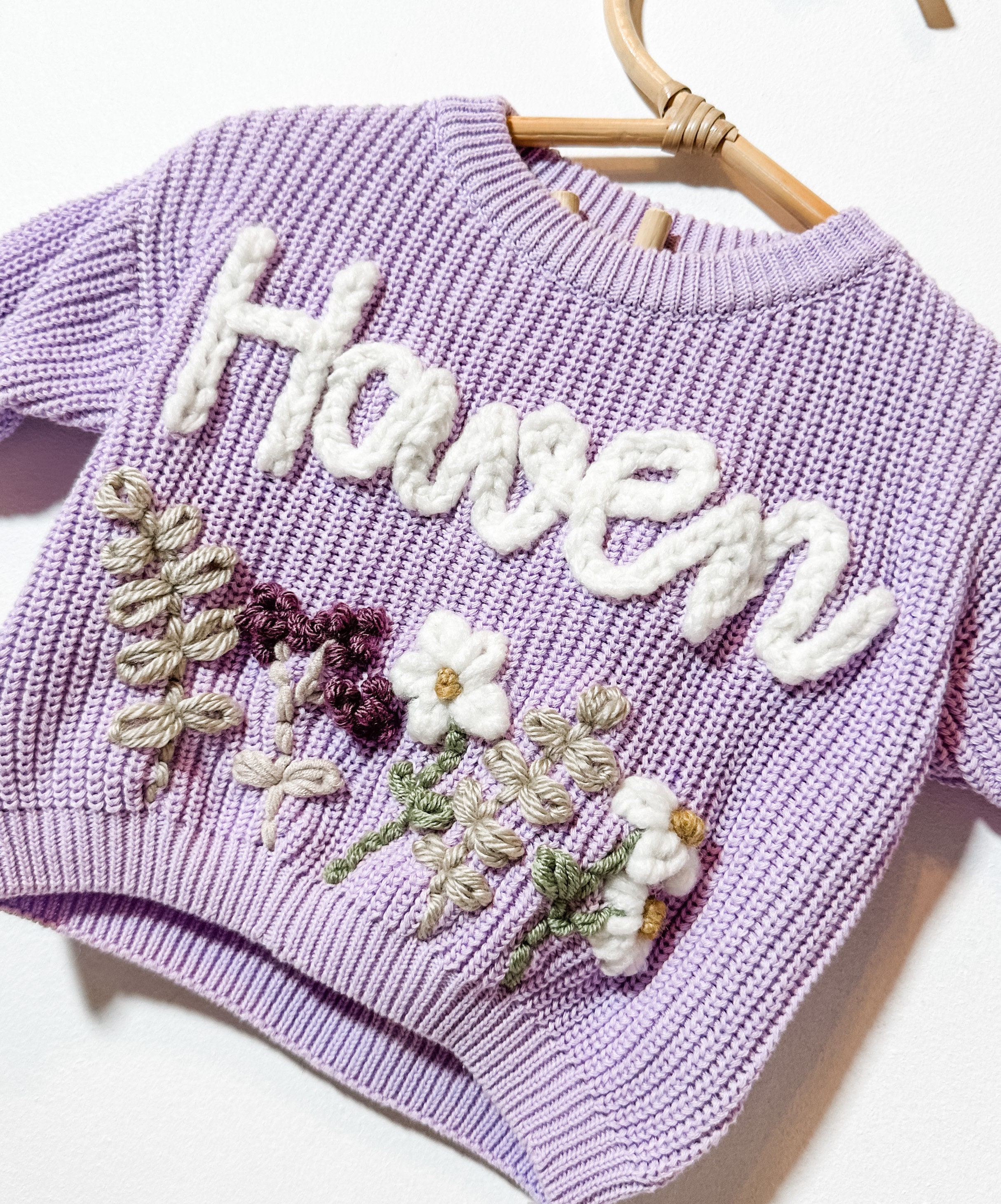 Personalized Hand Embroidered Baby and Toddler Sweaters - Etsy