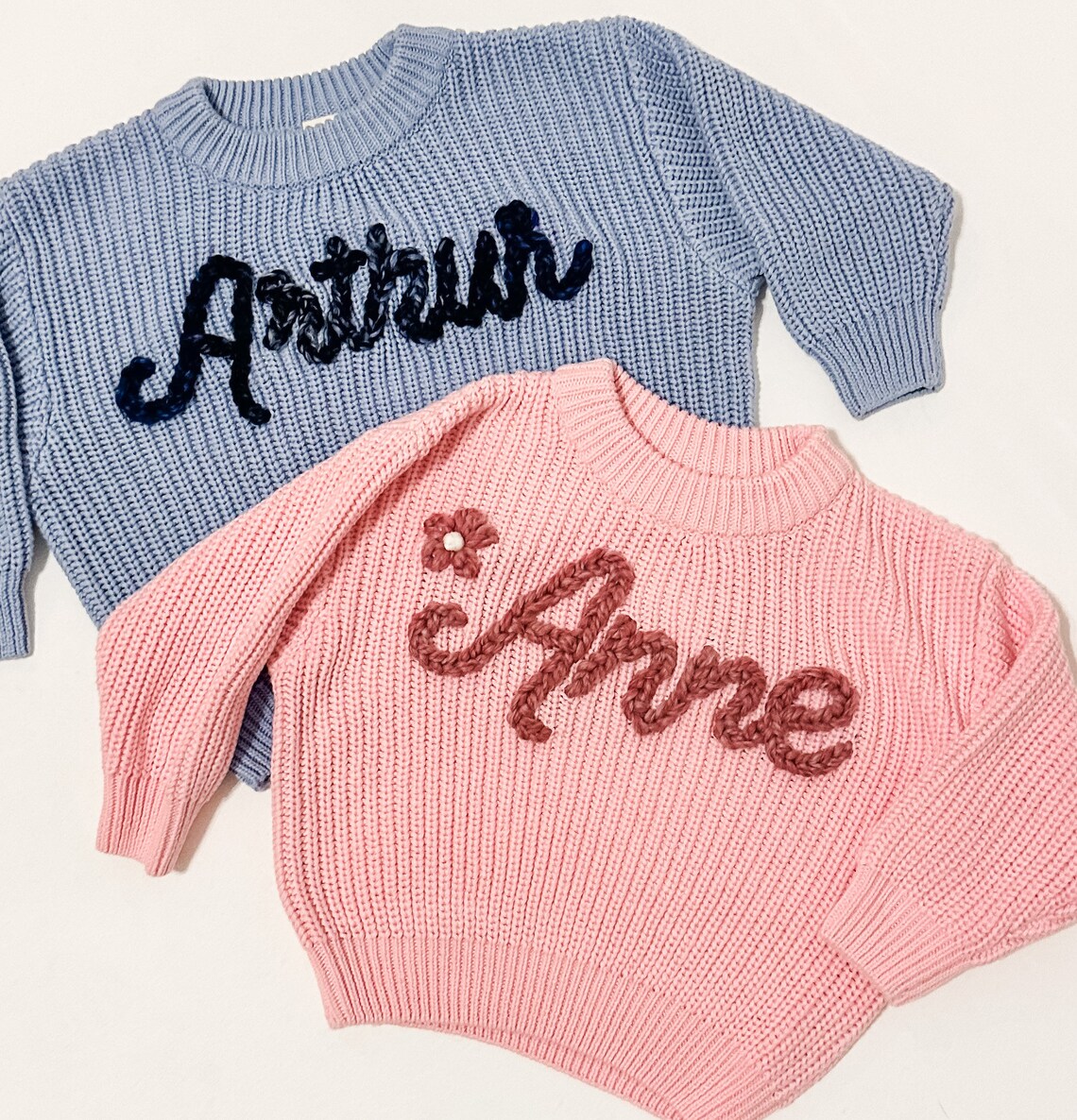 Personalized Hand Embroidered Baby and Toddler Sweaters - Etsy