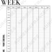 Weekly Time Block Template - Etsy