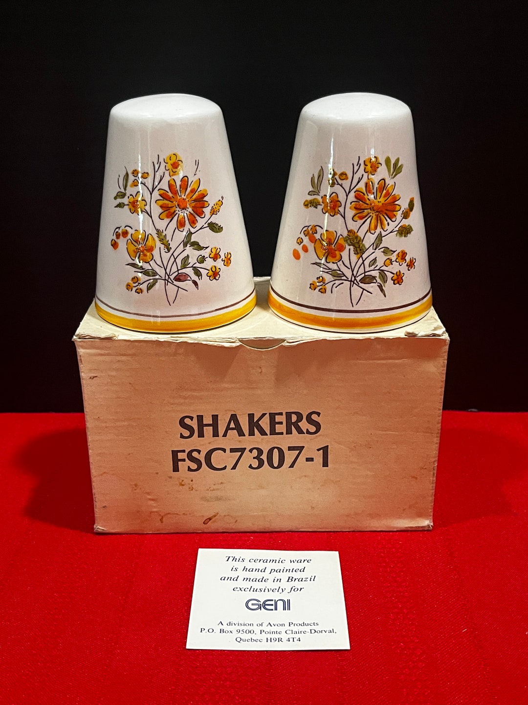 Vintage GENI Hand-painted Ceramic Ware Salt N Pepper Shakers - Canada ...