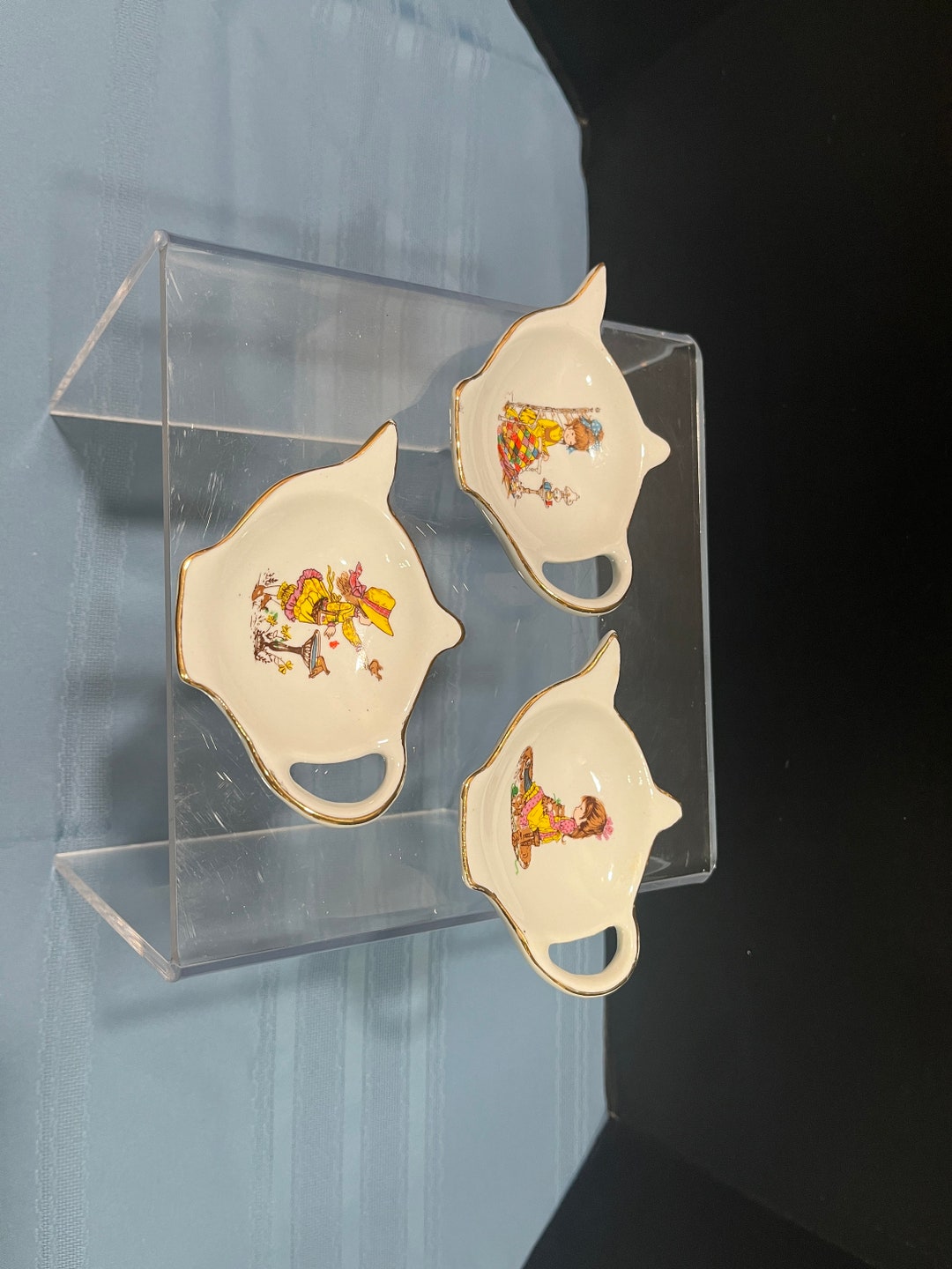 Vintage Unesco Petticoats and Pantaloons Set of 3 Tea Bag Rests or ...