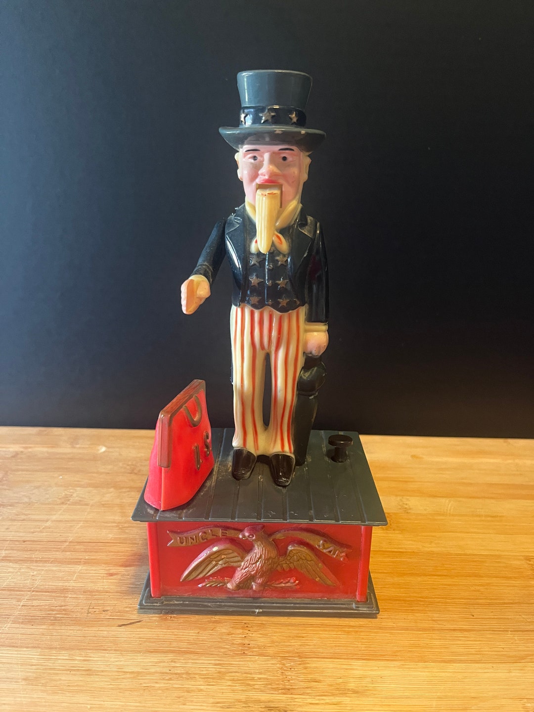 Vintage Uncle Sam Working Mechanical Bank - Etsy