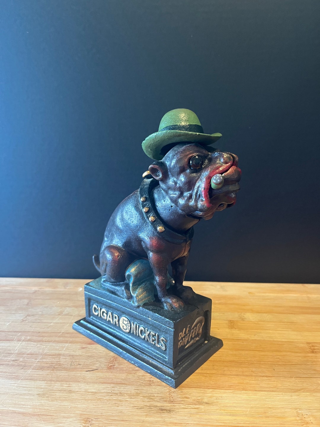 Vintage Old Puffer Working Cast Iron Bank - Etsy