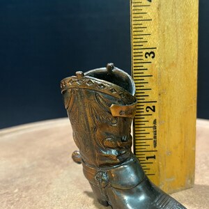 Vintage Cincinnati, Ohio Copper Cowboy Boot Toothpick Holder ...
