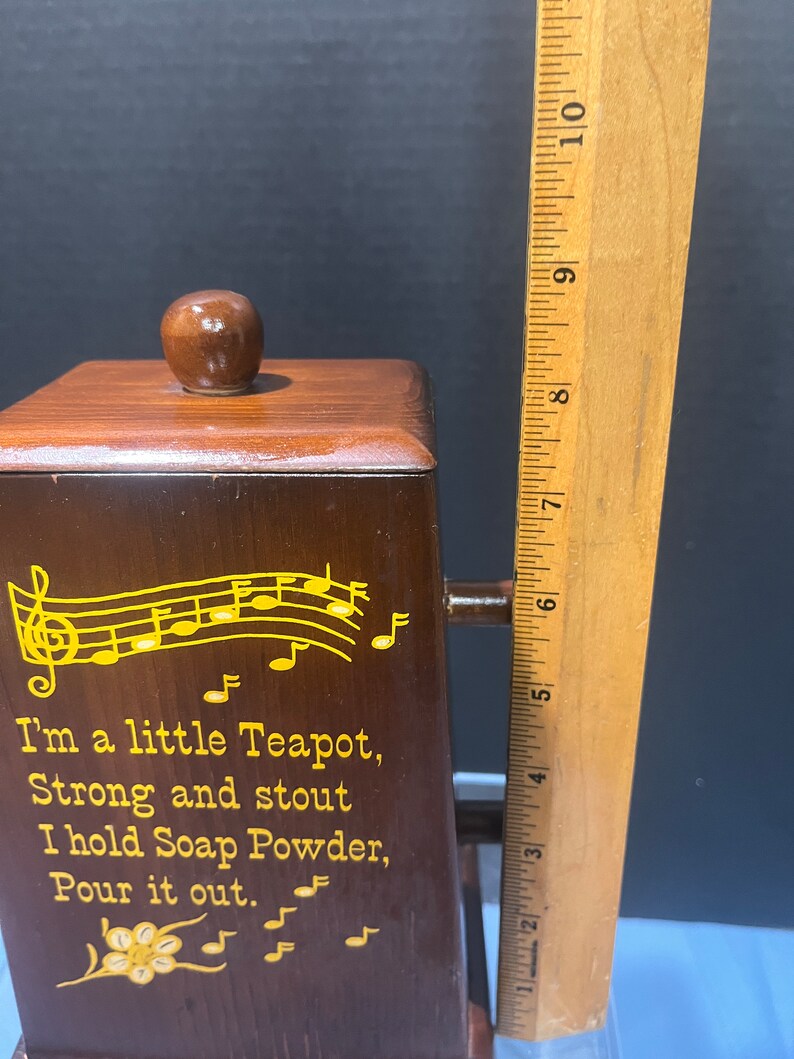 Vintage Wooden Spouted Laundry Detergent Pitcher Lidded Wood Pitcher ...