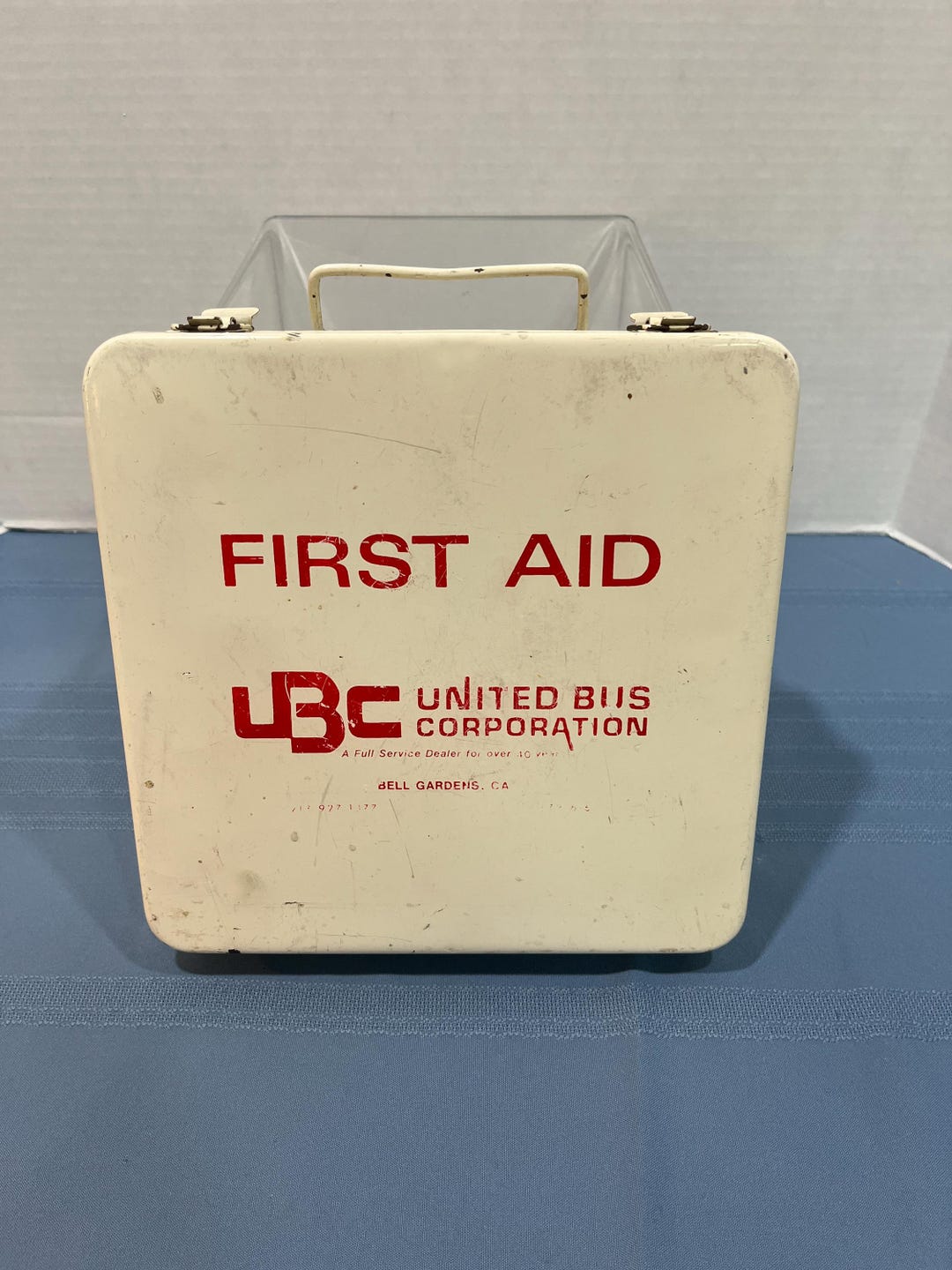 Vintage 60's UBC Metal Case First-aid Kit - Filled W/ Original Supplies ...