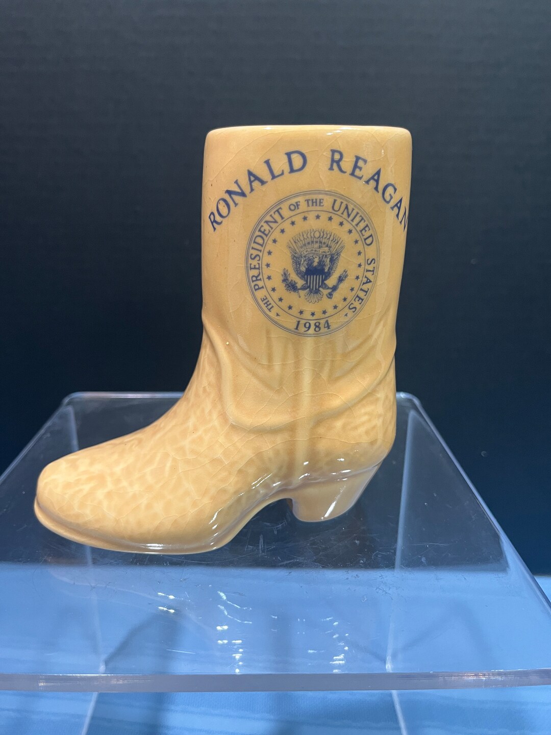 Vintage Ronald Reagan Jelly Bean Cowboy Boot - or Coffee Boot Mug ...