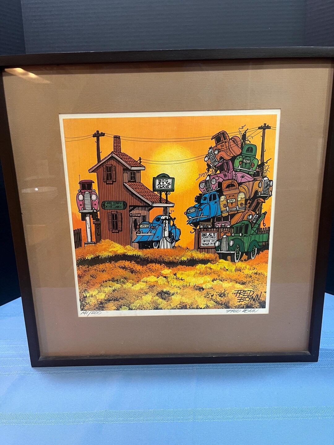 Vintage Fred Bonn - American Pop Artist - Framed Lithograph Signed and ...