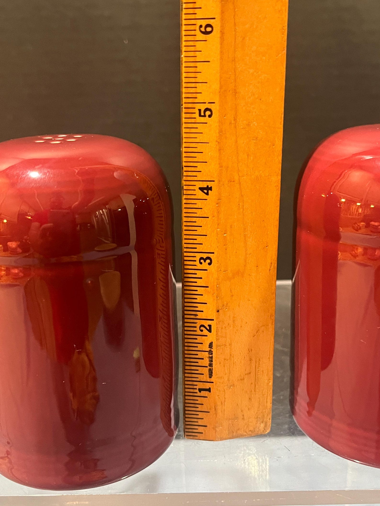 Vintage Fiesta HLC Burgundy or Wine Color Stove Top Salt and Pepper ...