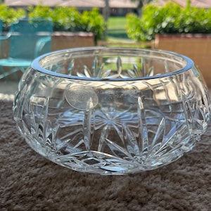 Vintage SAMOBOR Crystal Bowl - Hand Made Croatia - Etsy