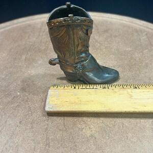 Vintage Cincinnati, Ohio Copper Cowboy Boot Toothpick Holder ...