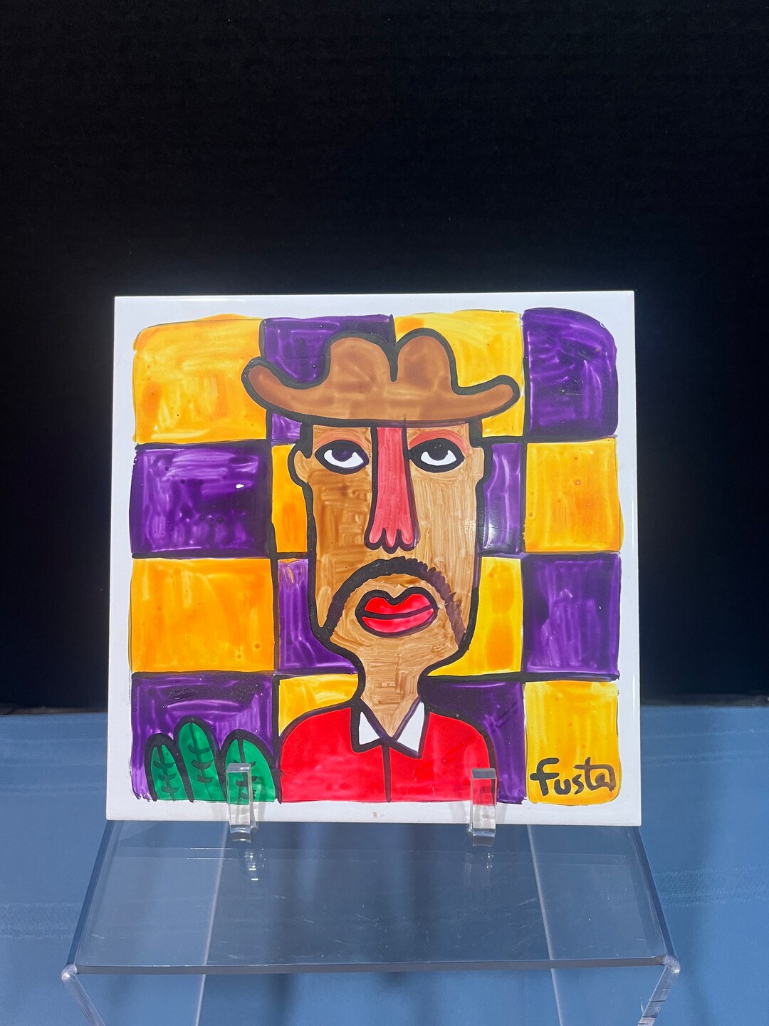 Vintage Caribbean Artist Jose Fuster Original Hand-painted Signed Tile ...