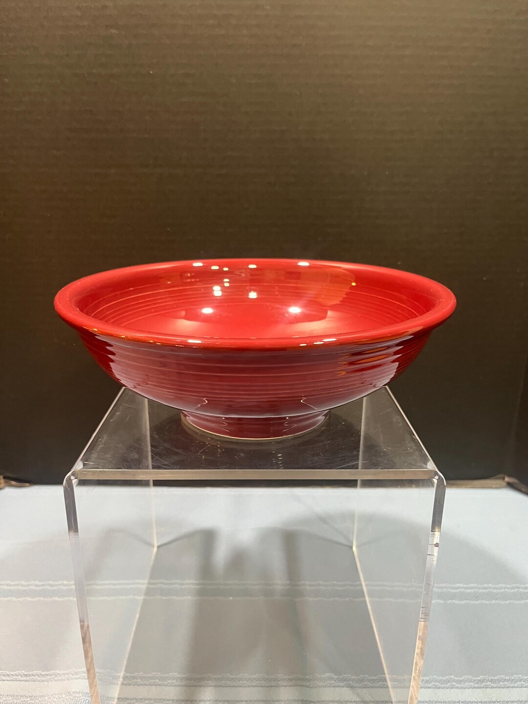 Vintage Fiesta Ware Large Plum Footed Serving Bowl Fiestaware 9 3/4 ...