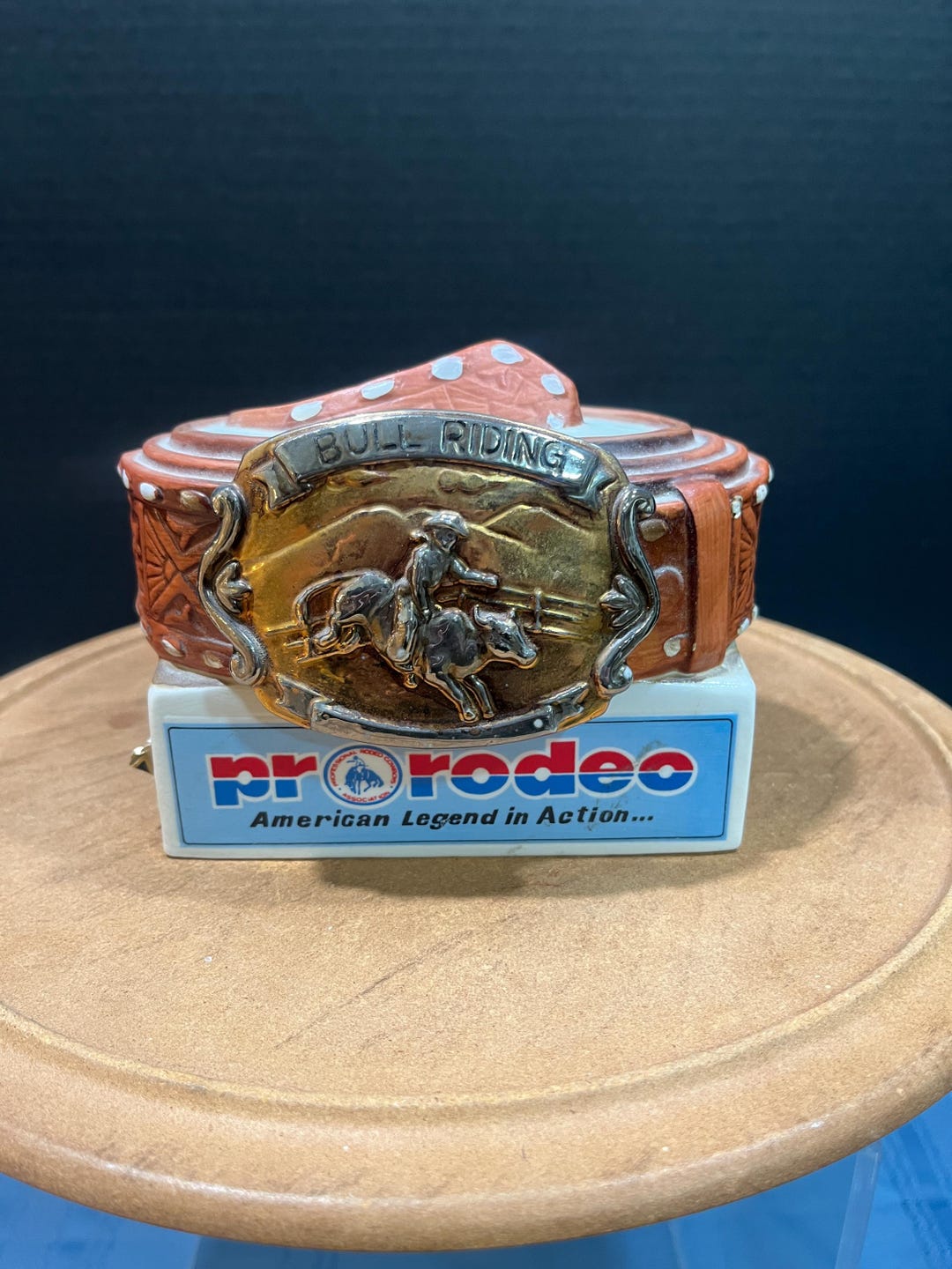 Vintage PR Rodeo Bull Riding 1978 Hoffman Kentucky Straight Bourbon ...