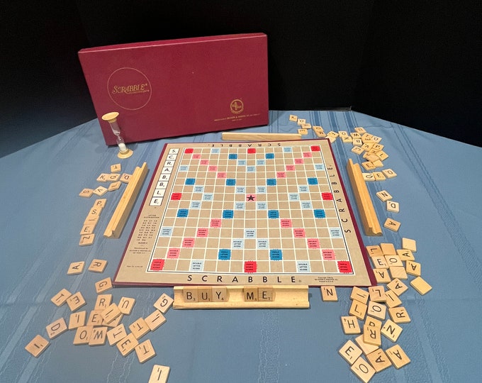 Vintage Early 1960's Scrabble Board Game - Selchow and Richter Co. New ...