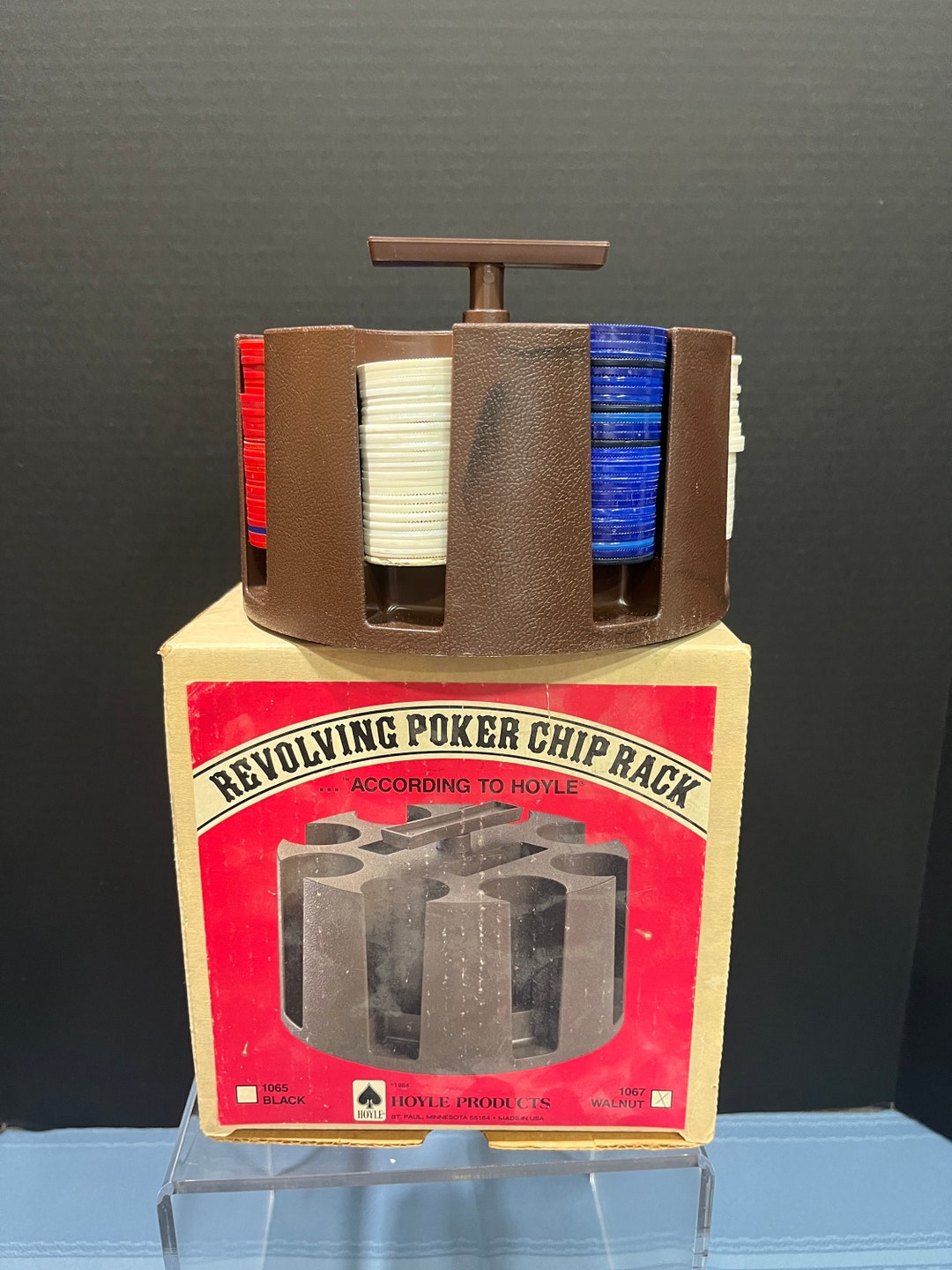 Vintage Poker Chip Carousel - Poker Chip Revolving Rack - Made by Boyle ...