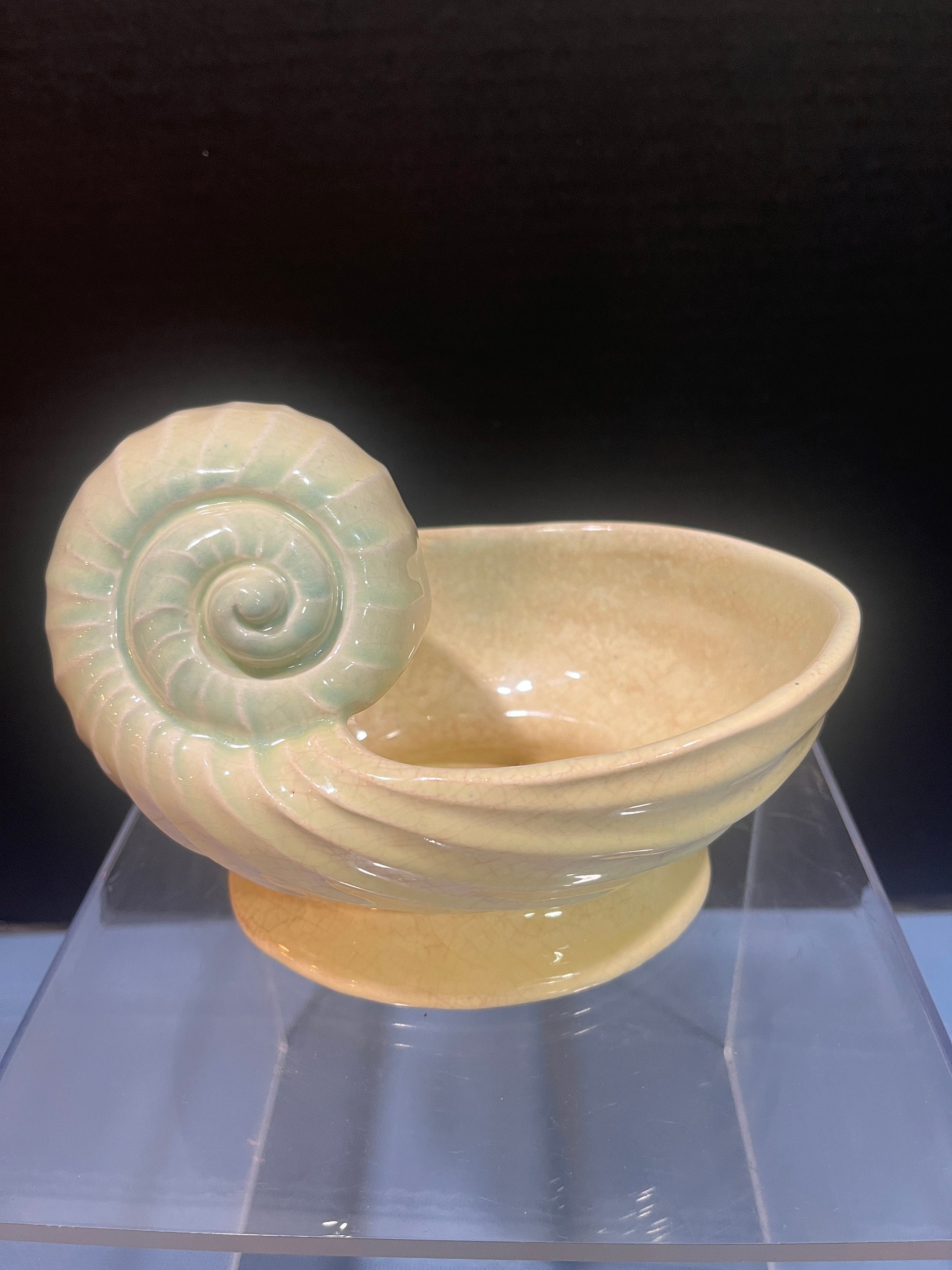 Vintage RARE Pacific Pottery Sea Snail or Sea Shell Planter or Bowl ...