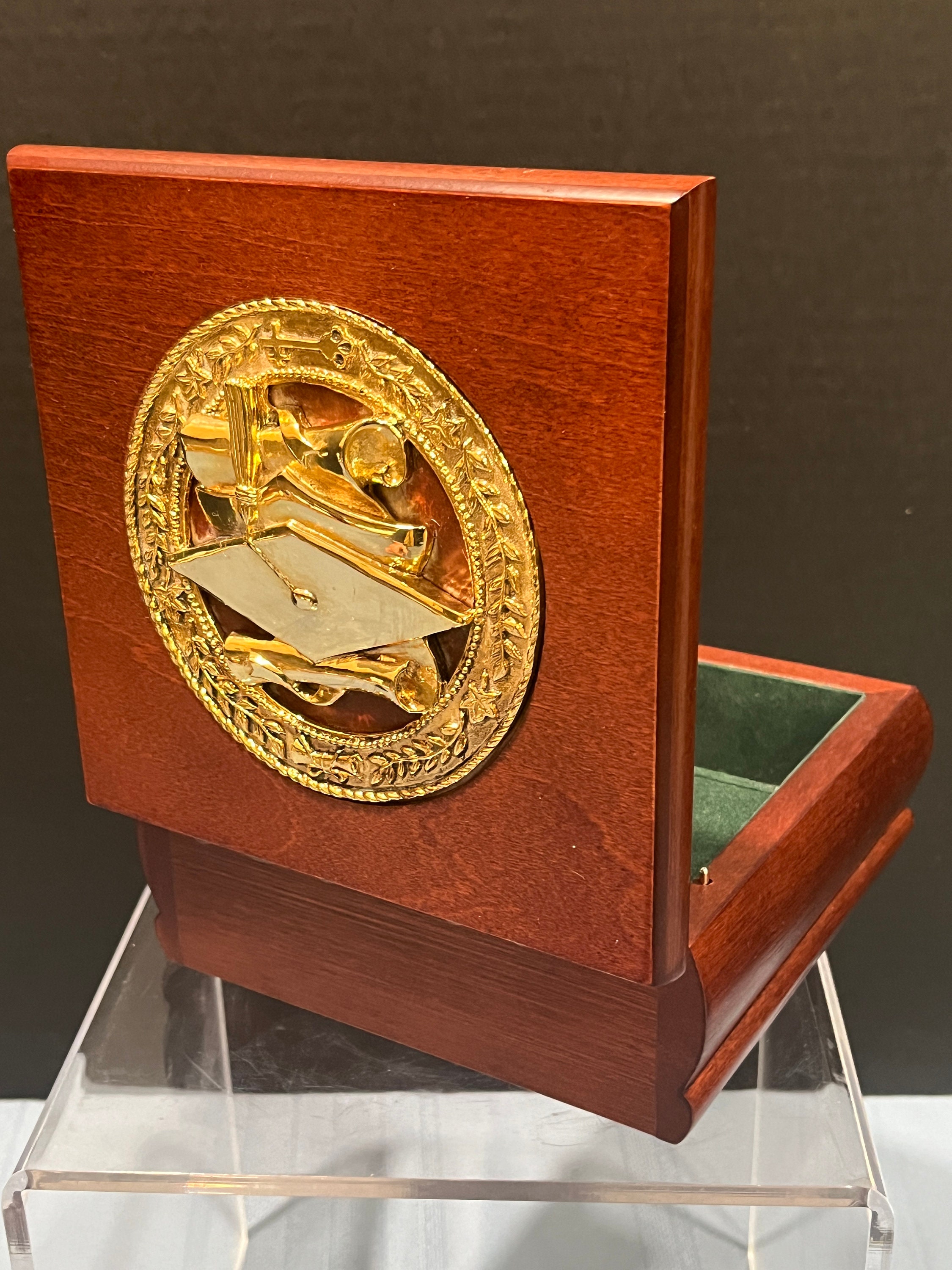 Vintage San Francisco Music Box Co. Musical Jewelry Box Graduate Pomp ...