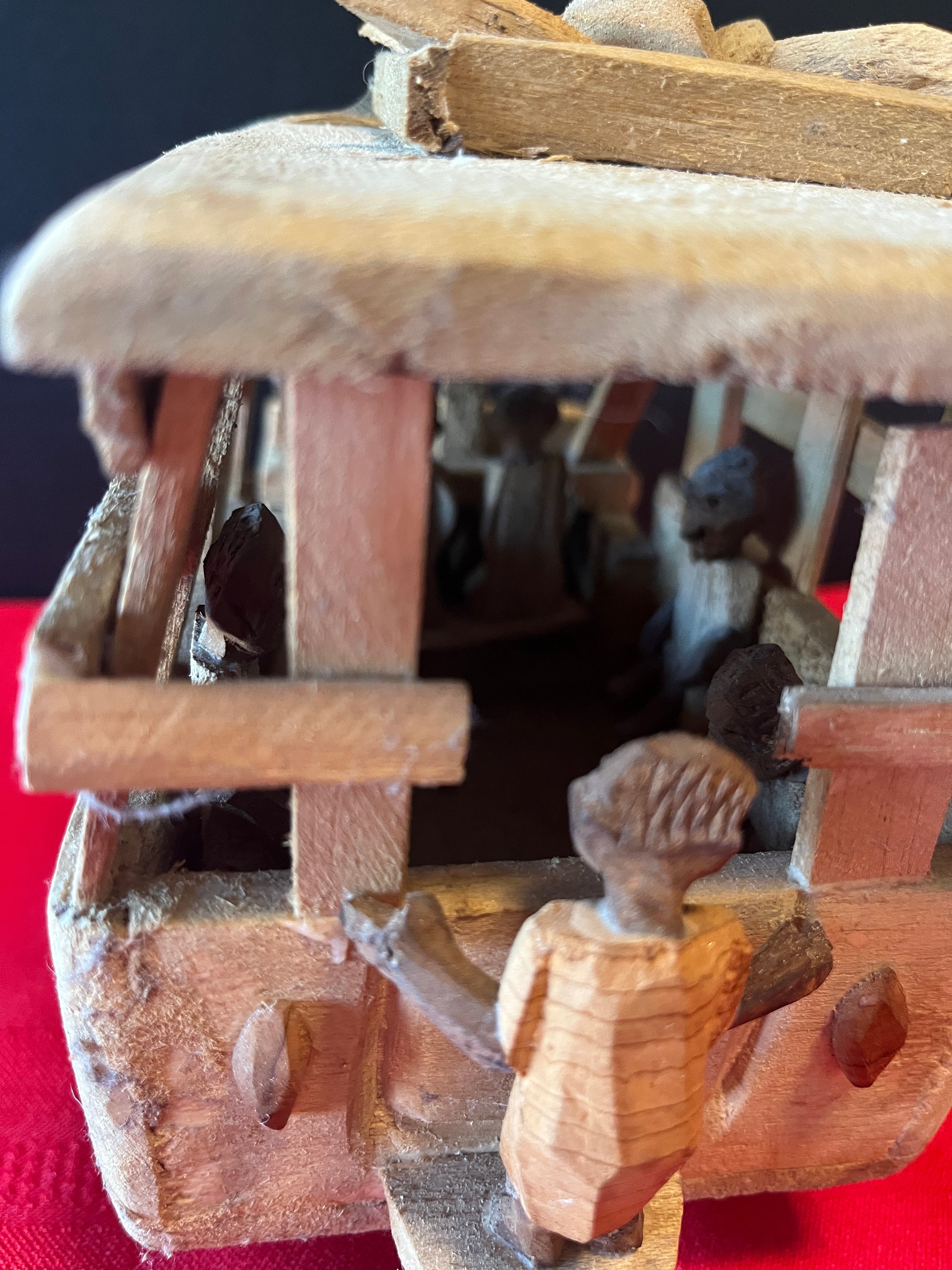 Vintage African Hand-carved Wooden Bus Folk Art - Etsy