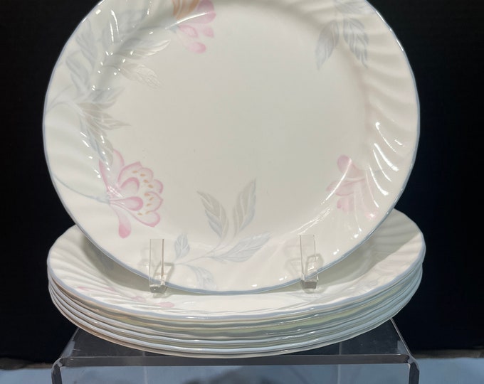 Vintage Corelle Pink Trio Dinner Plates - Set of 7 - 10 1/4" Plates ...