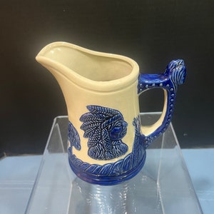 Vintage Sleepy Eye Pottery Indian Chief and Tee Pee Ceramic Pitcher - Etsy